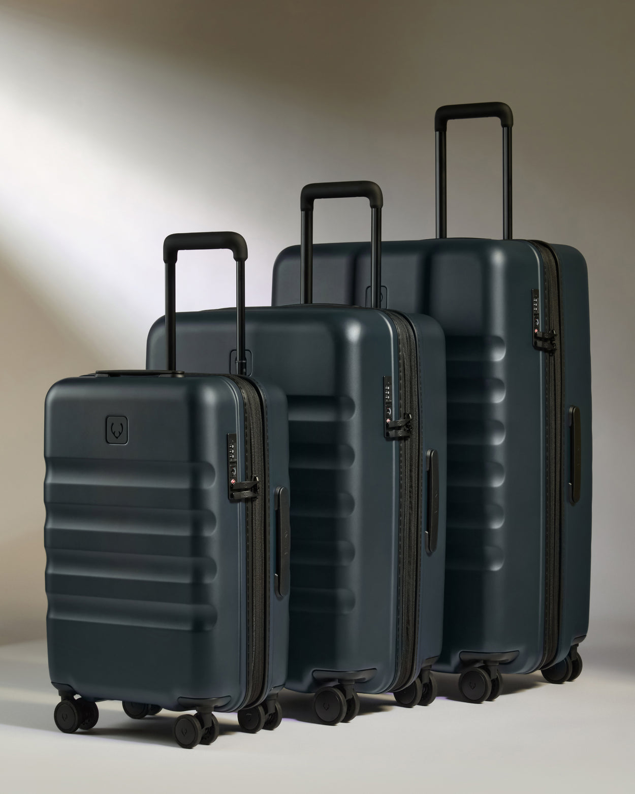 Expandable Carry-on Luggage Set in Navy Blue - Icon Stripe ...