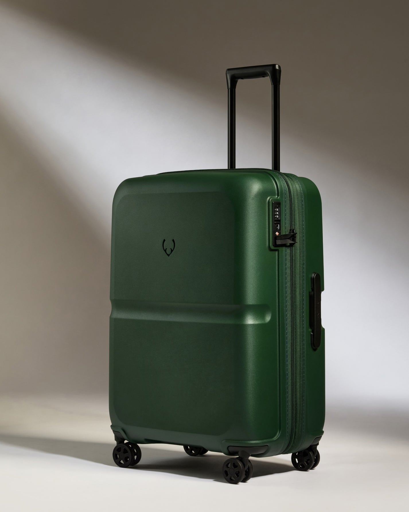 Medium Suitcase in Green - Single Stripe | Check Luggage – Antler ...