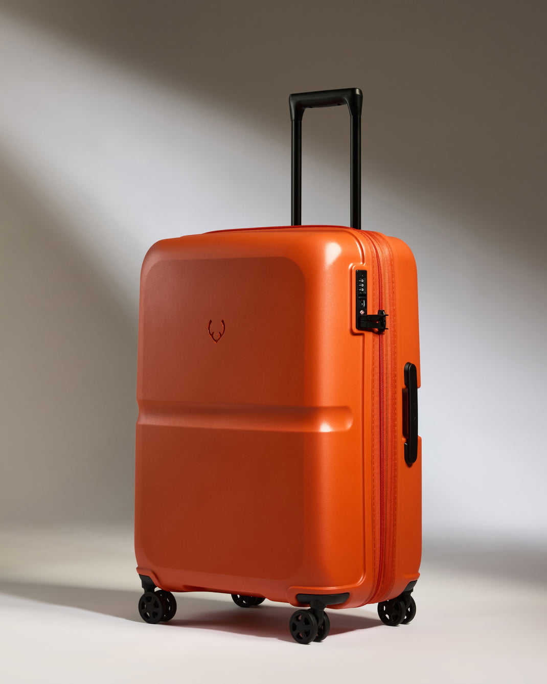 Medium Suitcase in Orange - Single Stripe | Check Luggage – Antler ...