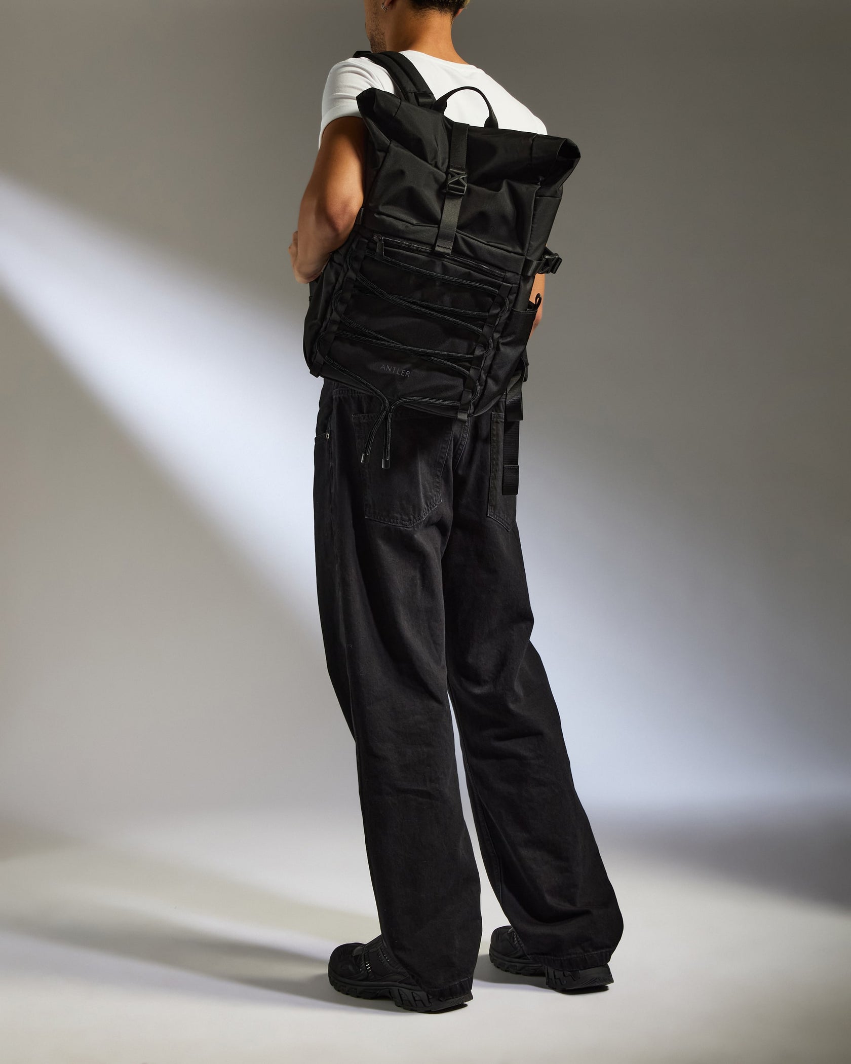 Discovery Roll Top Backpack in Black | Rucksacks & Travel Bags – Antler ...