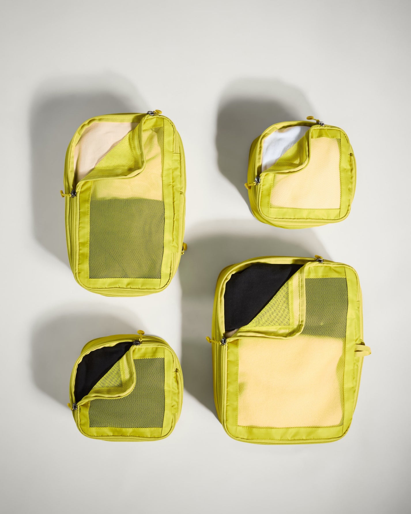 Packing Cubes in Yellow Set of 4 | Travel Accessories | Packing ...