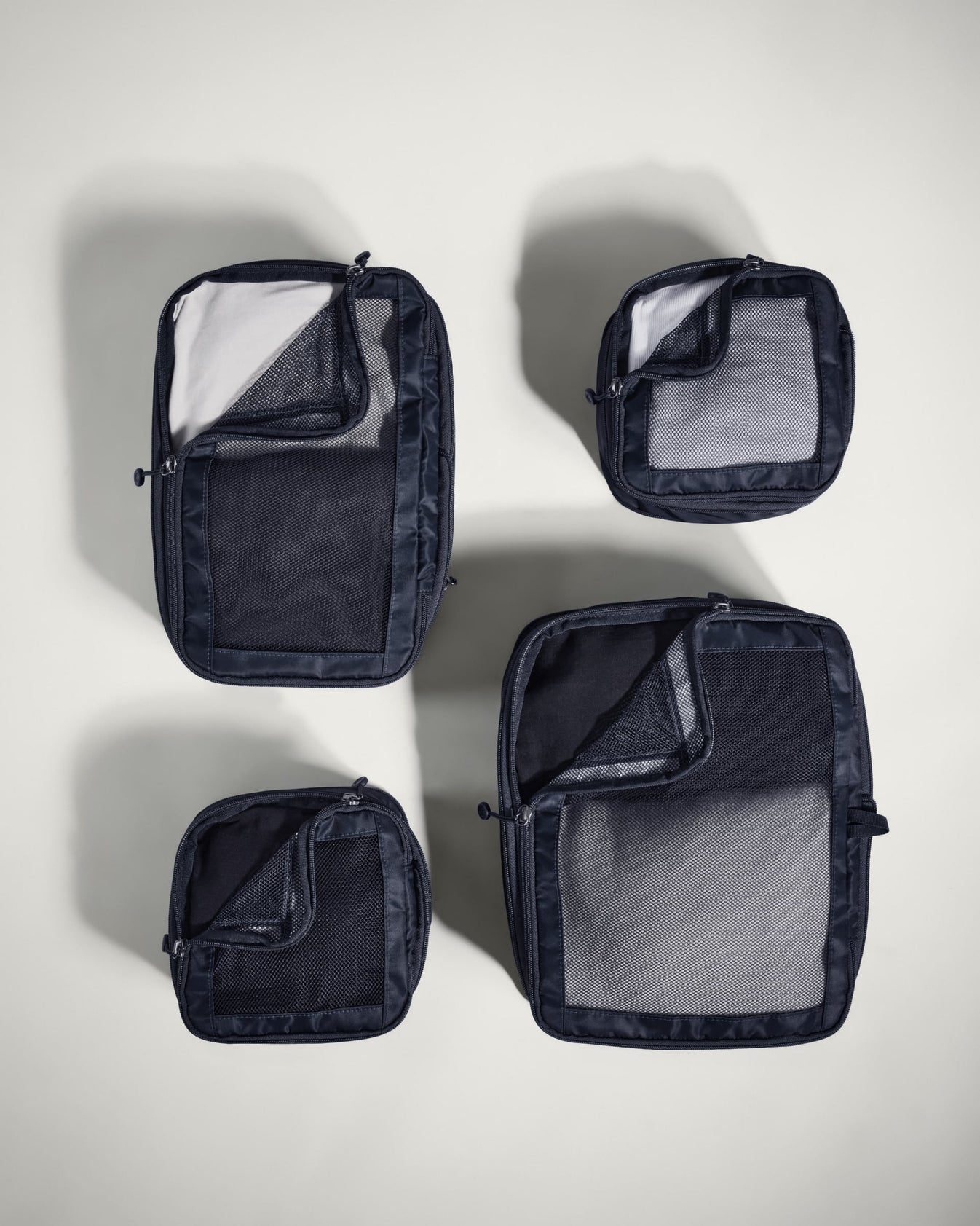 Packing Cubes in Navy Blue Set of 4 | Travel Accessories | Packing ...