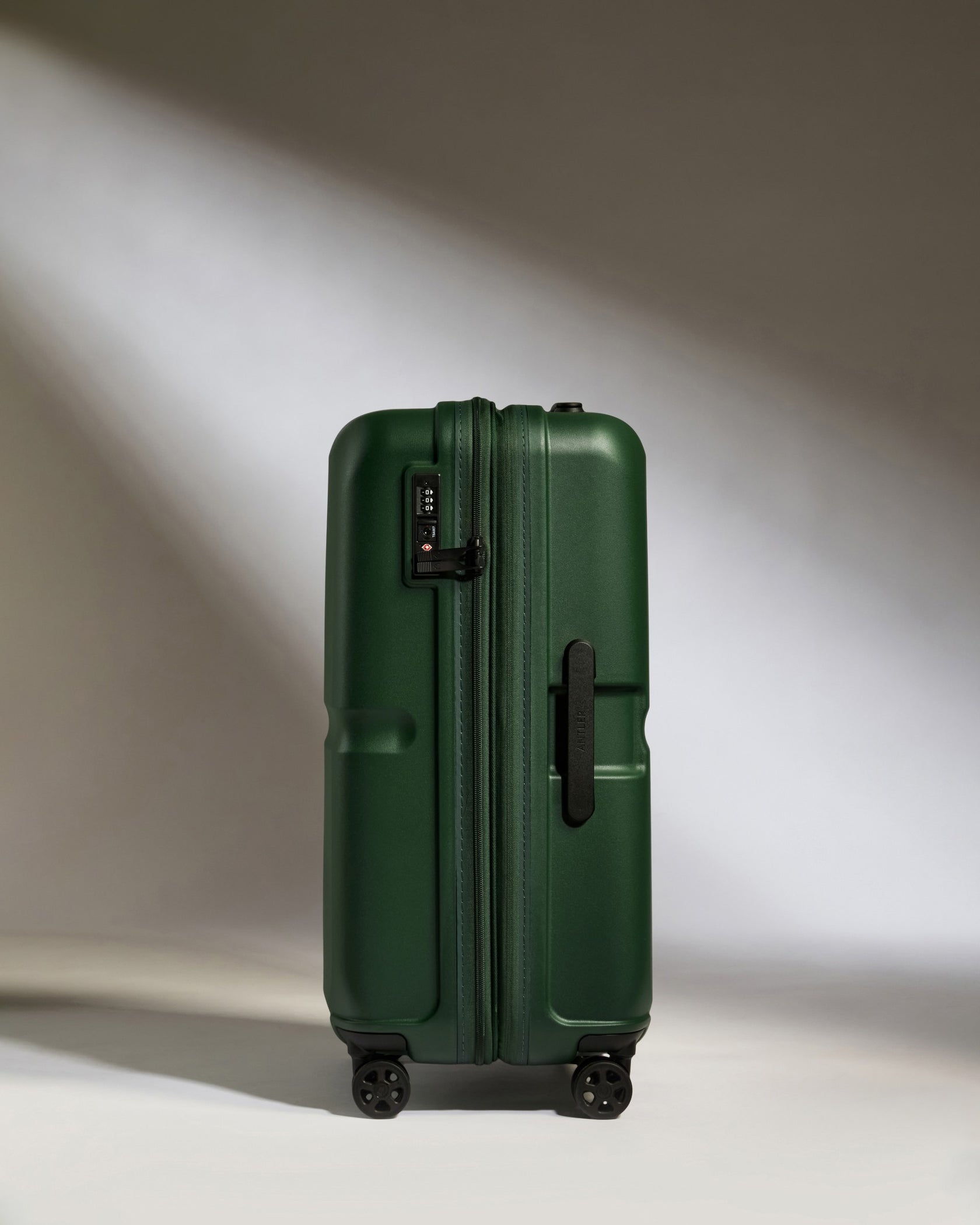 Medium Suitcase in Green - Single Stripe | Check Luggage – Antler ...