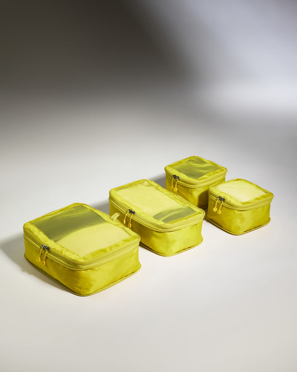 Packing Cubes in Yellow Set of 4 | Travel Accessories | Packing ...