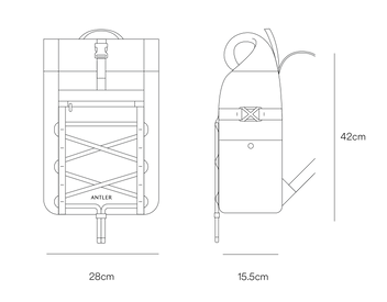 Discovery Roll Top Backpack in Black | Rucksacks & Travel Bags – Antler ...