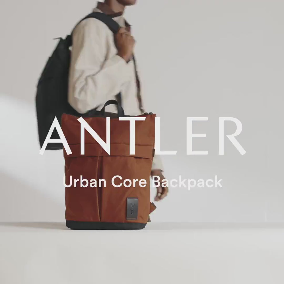 Urban Core Zip Top Backpack in Black | Rucksacks & Travel Bags – Antler ...